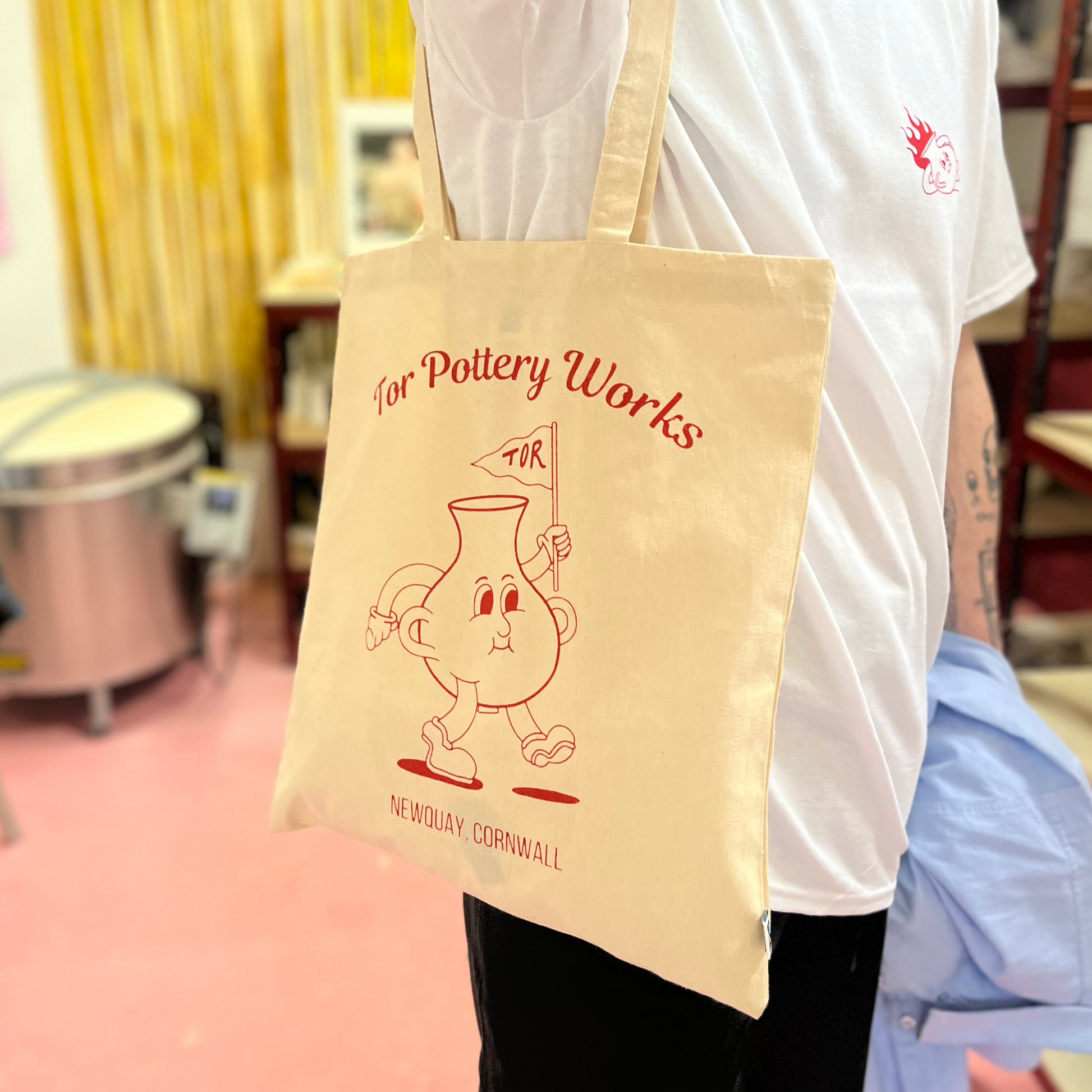 Natural Tor Pottery Works Tote Bag
